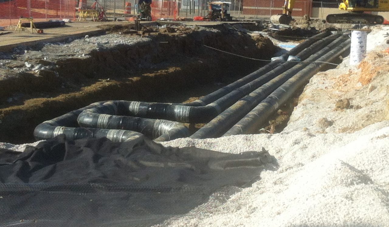 University of Arkansas LeRoy Pond Chiller Site Utilities | Mountain ...